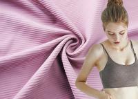 China Polyamide Ribbed Nylon Spandex Fabric Striated Yoga Leggings for sale