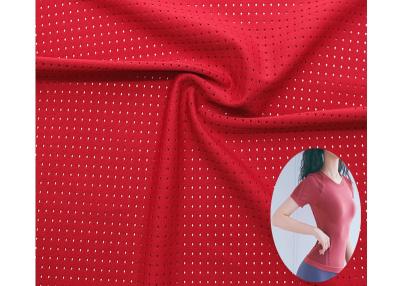 China Jacquard Sports Mesh Fabric 4 Way Stretch Nylon Spandex 150cm Width 200GSM for Sportswear Yoga for sale
