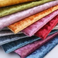 China Diamond Design Ice Crushed Shiny Polyester Velvet Fabric 58-60 Inch 180GSM for Dress for sale