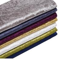China Diamond Design Ice Crushed Shiny Polyester Velvet Fabric 58-60 Inch 180GSM for Dress for sale