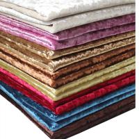 China Diamond Design Ice Crushed Shiny Polyester Velvet Fabric 58-60 Inch 180GSM for Dress for sale