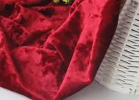 China Crushed Polyester Velvet Fabric 210GSM Windproof for Clothing 58-60 Inch Width for sale