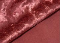 China Crushed Polyester Velvet Fabric 210GSM Windproof for Clothing 58-60 Inch Width for sale