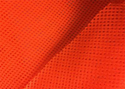 China High Visibility Fluorescent Mesh Fabric 150gsm 150cm 100% Polyester for Safety Vests for sale