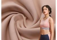 China Pink Knit Air Layer Sandwich Scuba Fabric With Polyester Spandex for sale