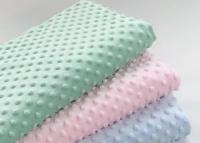 China 100% Polyester Micro Fleece Bubble Minky Plush Fabric OEKO Certification for sale