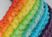China 100% Polyester Micro Fleece Bubble Minky Plush Fabric OEKO Certification for sale