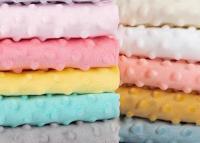 China 100% Polyester Micro Fleece Bubble Minky Plush Fabric OEKO Certification for sale
