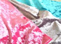 China Customize Crushed ice Polyester Spandex Velvet Fabric Knitting For Dress for sale