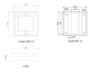 China High Power 2W Green Color Square Head SMD 2020 Ceramic Holder 70-90lm 520-525nm 120deg LED Chip for sale