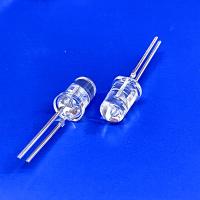 China Green Color 5mm LED Diode 45deg 500nm Clear Round Head With Stopper For LED Turn Signal for sale