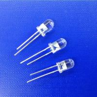 China Traffic Red Color 620nm 45deg 12000mcd Gold Wire Round with Flange 5mm LED For Outdoor for sale