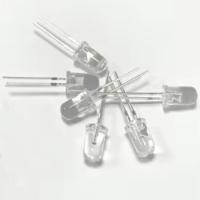 China Indicator Diode 660nm Red Color Round Clear Lens With Stopper Anti-Rust Dip LED Diode for sale