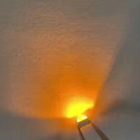 China Yellow Amber Color 595nm Ball Head Clear Convex Lens High Luminous 12000mcd 2835 SMD LED Chip for sale
