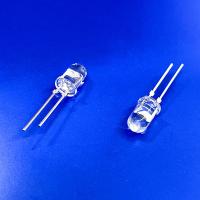 China Throughhole 5mm 45deg 590nm Amber Color LED 13000mcd With Stopper For Traffic Lights for sale