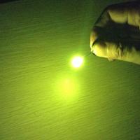 China 5mm LED Diode 585-595nm Yellow Color 10000mcd Clear Round Lens With Flange For Illumination for sale