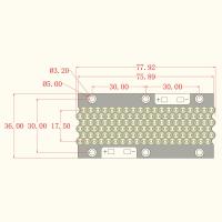 China 78*36mm UV Diode 385nm 277W COB UV Curing High Radiation Intensity for 3D printing for sale