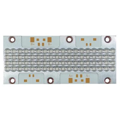 China UV Diode 71*31mm 385nm 395nm 405nm 176W 12-14W/Cm² COB UVA LED Module for sale