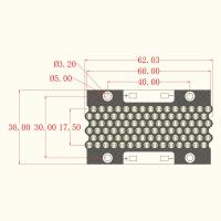 China UV Diode 218W 385nm 395nm 405nm LED UVA Module 62*36mm COB LED Array Module for sale