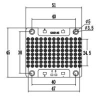 China UV Diode 51*45mm 392W 385nm 395nm 405nm 15-18W/Cm² LED UV Module For Printing Glue Curing for sale