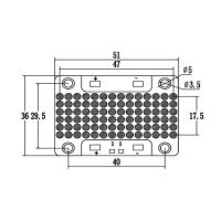 China 51*36mm 312W High Power UV Diode Module 385nm 395nm 405nm 15-18W/Cm² Cooper Material For Curing for sale