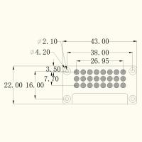 China UV Diode 43x22mm 60W 380nm 410nm 60deg 11-13W/cm2 COB UVA Module For Photolithography for sale