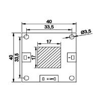 China 40*40mm 120deg 240W 385nm 395nm 405nm Inkjet Printing Glue Curing UV COB LED Module for sale
