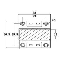 China 32x36mm 312W 18-20W/Cm2 385nm/395nm/405nm Cooper Substrate Quartz Glass Protection UVA COB LED Module for sale