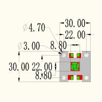 China 385nm 395nm 405nm 30*30mm 60W LED Array Module 18-20W/cm2 UVA COB LED Chip Module for Ink Curing for sale