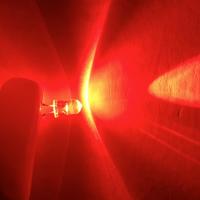 China 5mm 620nm Red Color 45deg 13000mcd High Intensity LED Diode For Safety Traffic Light for sale