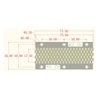 China 365nm 78*36mm 10-12W/Cm2 30deg / 60deg 277W SMD Copper Plate COB LED Module for sale