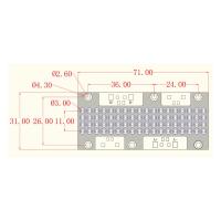 China 365nm 176W High Power 71*31mm 10-12W/cm2 30deg / 60deg SMD Copper Board COB LED Module For Curing for sale