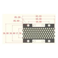 China 62*36mm 365nm 218W 10-12W/Cm2 UVA LED Board COB UV Module Light Board For UV Ink Curing for sale