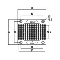 China 51*45mm 300W 365nm 13-15W/cm2 UVA LED Array COB LED Module For Curing Machine for sale