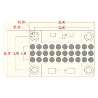 China 37x26mm 365nm 92W 11-13W/Cm2 COB UV Module For UV Curing UV Inspection for sale