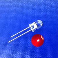 China 5mm Through Hole LED Diode 630nm Red Color 120deg 3-5LM Round Clear Lens For Indicator Lighting for sale