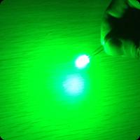 China 5mm Through Hole LED Diode 530nm Green Color 120deg 8-10LM Round Clear Lens For Indicator Lighting for sale