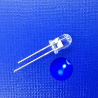 China 5mm Through Hole LED Diode 460nm 470nm Blue Color 120deg Beam Angle 4-6LM Round Clear Lens for sale