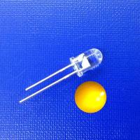 China 5mm LED Diode 585-595nm Yellow Color 120deg Beam Angle 3-5LM Round Clear Lens for sale
