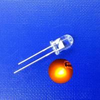China 5mm LED Diode 600-610nm Orange Color 120deg Beam Angle 3-5LM Round Clear Lens for sale