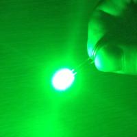 China 0.5W 5mm LED Light Emitting Diode 520-530nm Green Color 40000mcd Clear Lens For Indicator Lighting for sale