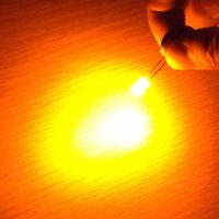 China 0.5W 5mm LED Light Emitting Diode 600-610nm Orange Color 20000-30000mcd Clear Lens For Indicator Lighting for sale