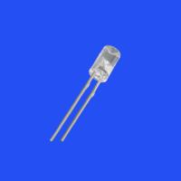 China LED Flashing 4mm 0.5Hz 1/2 Duty Cycle Orange Color 600nm 800mcd 80deg Concave Shape Flangeless Head Blinking LED for sale