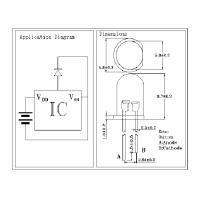 China Flashing LED 5mm 0.5Hz 1/2 Duty Cycle Warm Color 3500K 5000mcd Clear Lens Dip Blinking LED for sale