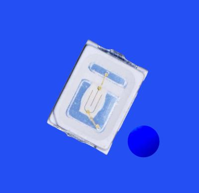 China SMD LED Diode SMD2016 2.0x1.6mm Blue Color 460-470nm 1-2LM 120deg Clear Lens for sale