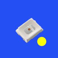 China SMD2835 2.8x3.5mm Yellow Color 590-595nm 2-4LM 120deg Transparent Lens PCT Bracket Diode Light for sale