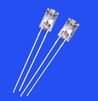 China 5mm 1.5Hz 1/12 Duty Cycle Green Color 525nm 7000mcd 90deg Flangeless Concave Shape Flashing LED for sale