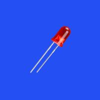 China 5mm 2.0Hz 1/8 Duty Cycle Tinted Red 620nm 150mcd 60deg Round Head With Flange Blinking LED for sale