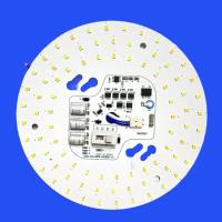 China 3000-6000K 120V 24W CCT Interchange Dimmable Round Aluminum Substrate 2835 SMD LED PCB Ceiling Lamp Module for sale