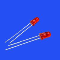 China 0.2W 5mm Tinted Clear Red Lens 620-630nm 12000-15000mcd Round Head LED Diode For Indicator & Signal for sale